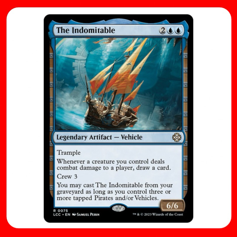 [MTG] The Indomitable [LCC] [BLUE] [RARE] [NORMAL] [ENG] (การ์ดเมจิค ...