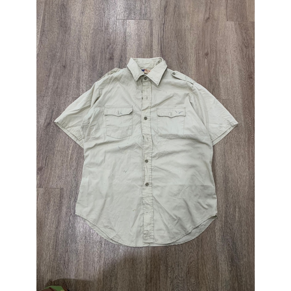 เสื้อเชิ้ตสีกากีบิ๊กแม็คมือสองของแท้วินเทจ BIC MAC SHIRTS KAKI VINTAGE ...