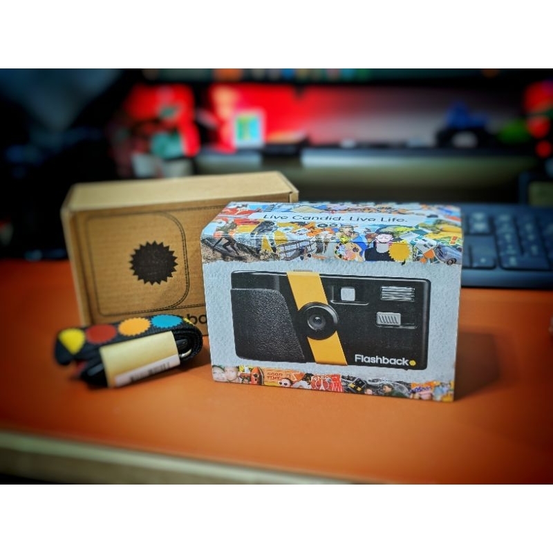 [พร้อมส่งจากกทม.] กล้องเรโทร Flashback camera ดำส้ม | Shopee Thailand