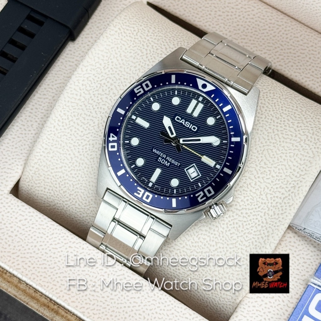 Casio New Blue Submarine Silver Metal | Shopee Thailand