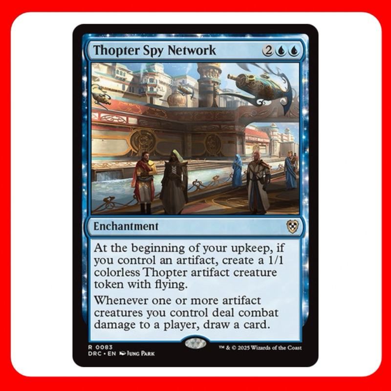 [MTG] Thopter Spy Network [DRC] [BLUE] [RARE] [NORMAL] [ENG] (การ์ดเม ...
