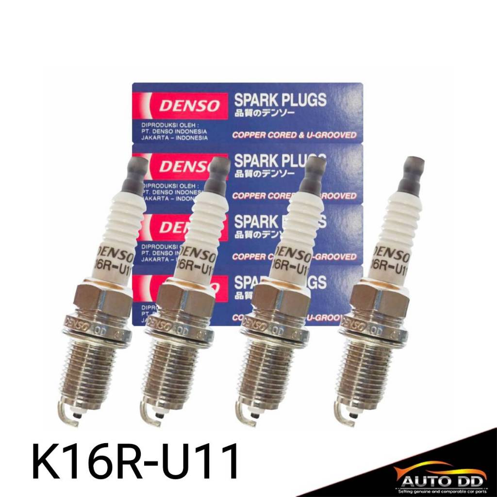 หัวเทียน DENSO ทัวไป รหัส K16R-U11 ( 1 ชุด = 4 หัว ) ( สินค้าแท้ 100% ...