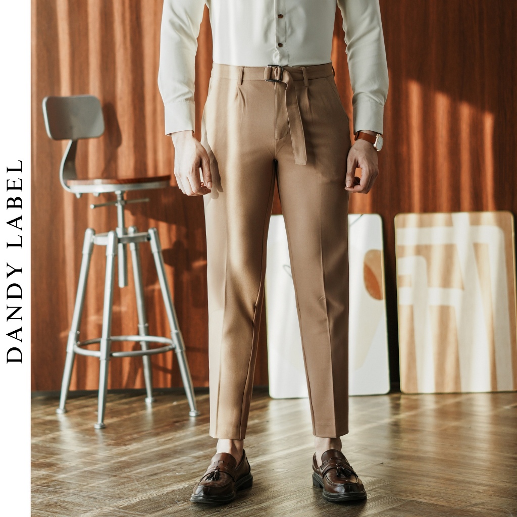 กางเกงขายาว DANDY LABEL Limited มีเข็มขัดในตัว ถอดออกได้ รุ่น ฺBrown ...