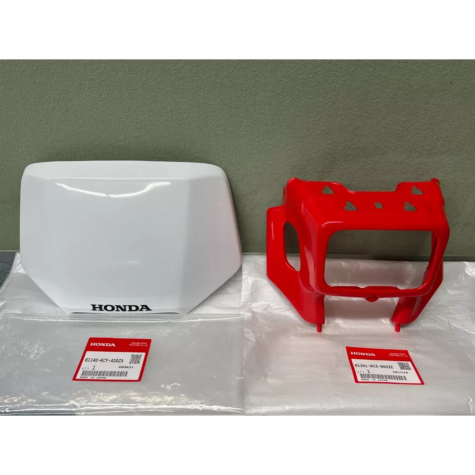 HONDA Headlight Cover Shroud Number Plate Set 96-04 XR250 R XR400 R ...