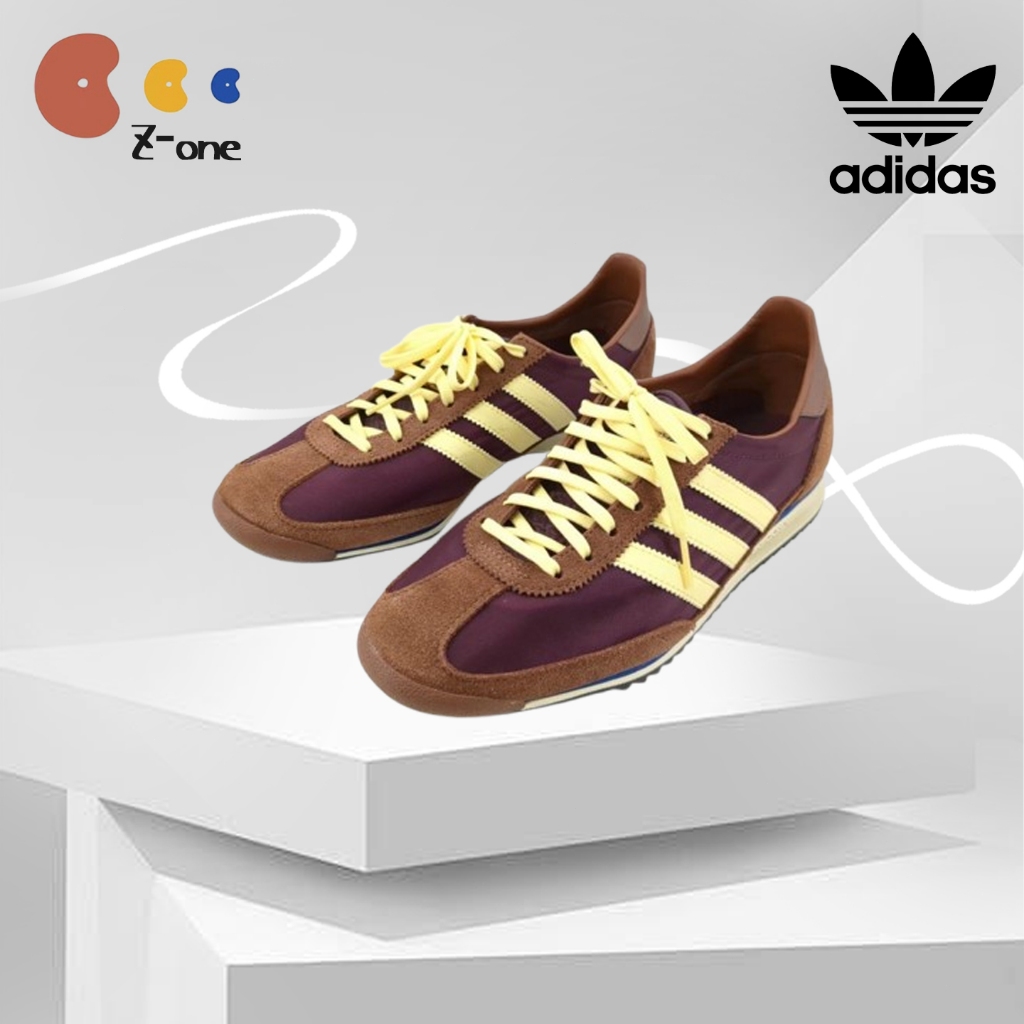 ของแท้รับประกัน% Adidas Originals Sl 72 Og Maroon Preloved Brown Women's IE3425 รองเท้าลำลอง ...