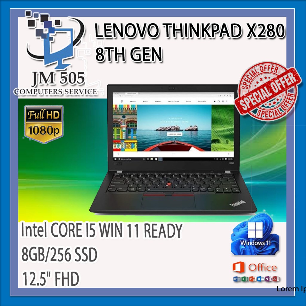LENOVO THINKPAD X280 8TH GEN | Shopee Thailand