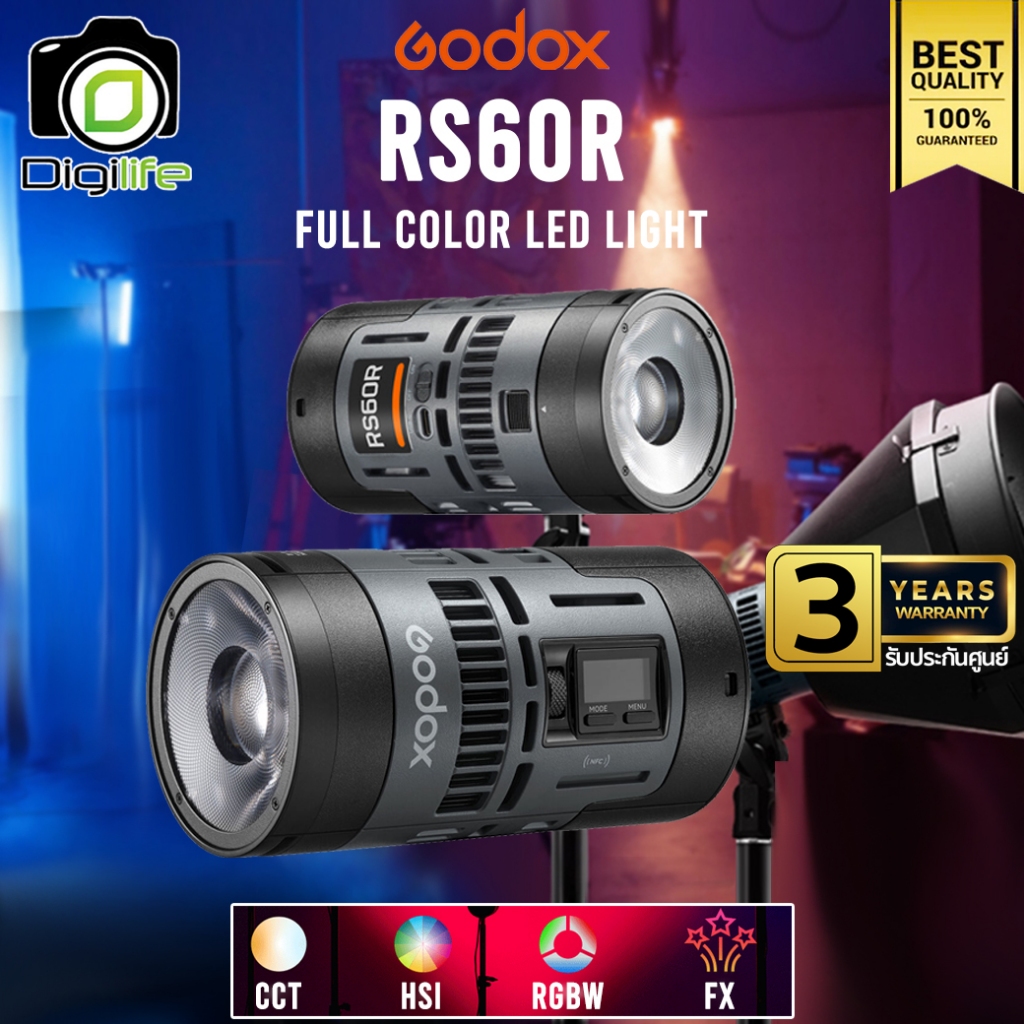 Godox LED RS60R RGB KNOWLED 60W 1800K-10000K 3400mAh - รับประกันศูนย์ ...