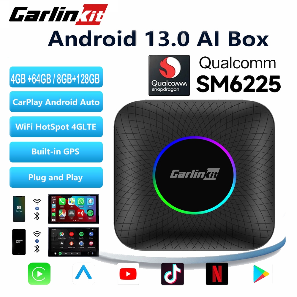 Carlinkit Carplay AI box Android auto Wireless Carplay Dongle รถ ...