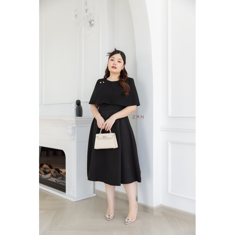 Engfa dress เดรสออกงาน มีตกแต่งชีฟองช่วงไหล่ ปิดต้นแขนสวยมาก รุ่นนี้มี ...