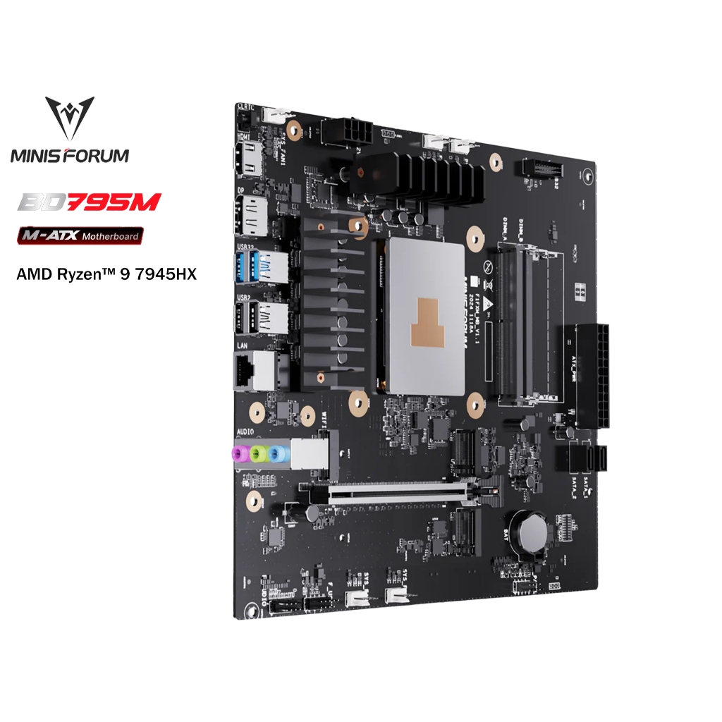 เมนบอร์ด Minisforum BD795M mini Main-Bord Mini-ATX on-board AMD Ryzen ...
