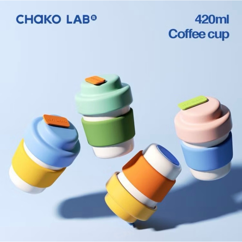 พรีได้ทุกวัน(ใช้โค้ดเหลืองได้ 30%)chako lab เซรามิก แก้วเก็บความเย็น CAFFEE CUP ความจุ 420 ml ...