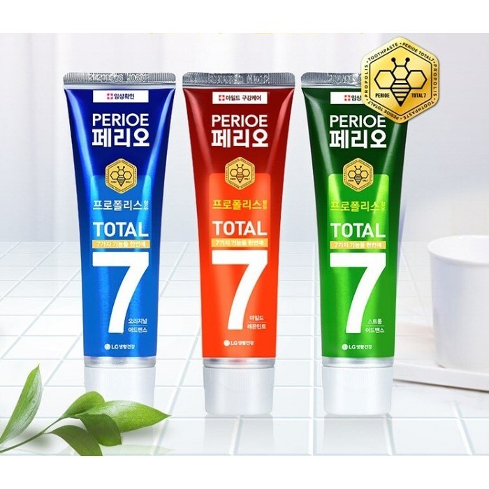 (☁️แท้/พร้อมส่ง☁️) LG Perioe Total 7 Toothpaste 120g ยาสีฟันเกาหลี ช่วย ...