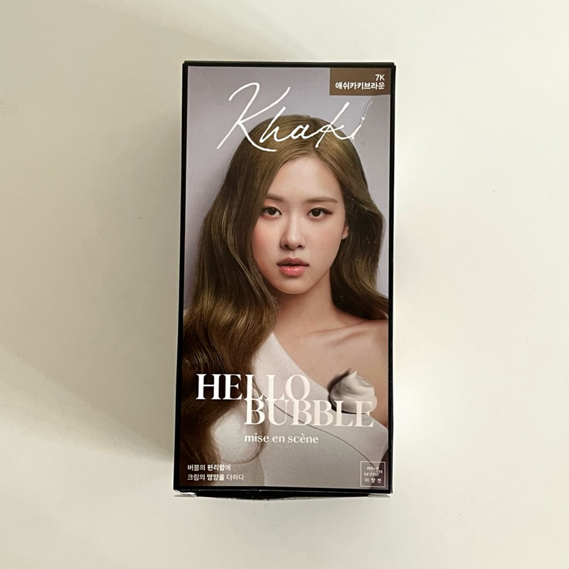 ของใหม่ในกล่อง* exp.25/09/07 โฟมเปลี่ยนสีผม Miss En Scene Hello Bubble สี 7k ash khaki brown ...