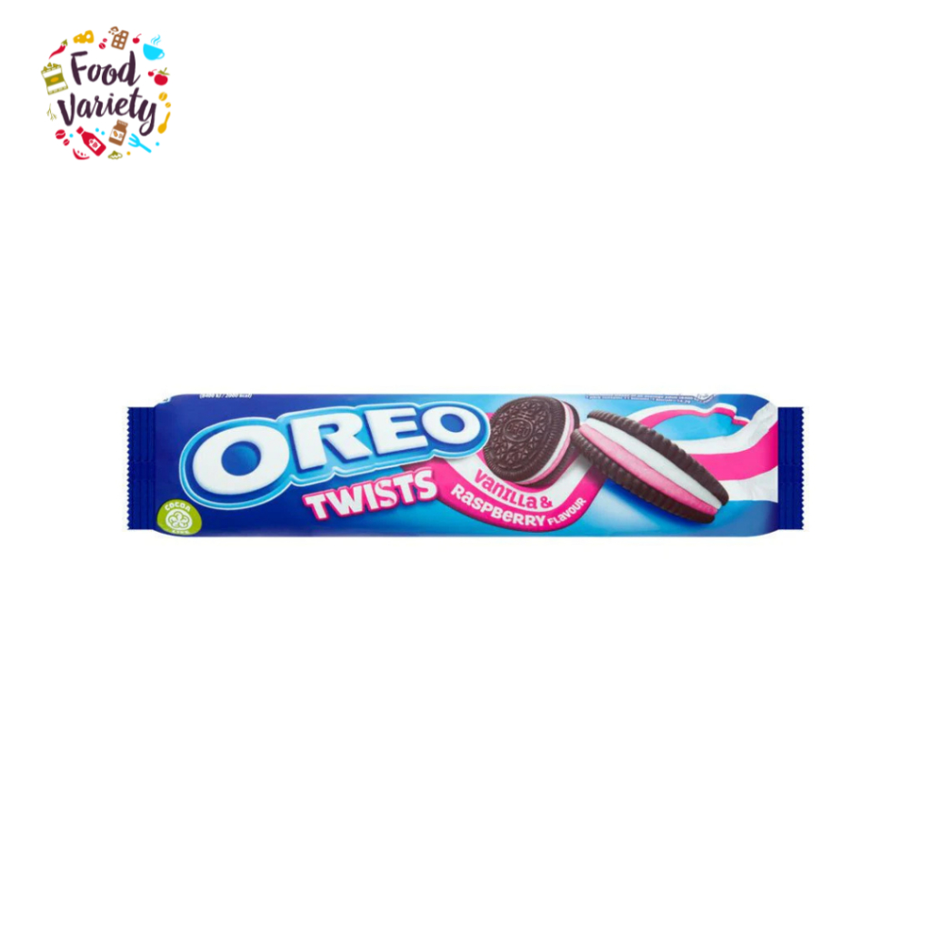 Oreo Twist Vanilla & Raspberry Flavour Sandwich Biscuits 157g | Shopee ...