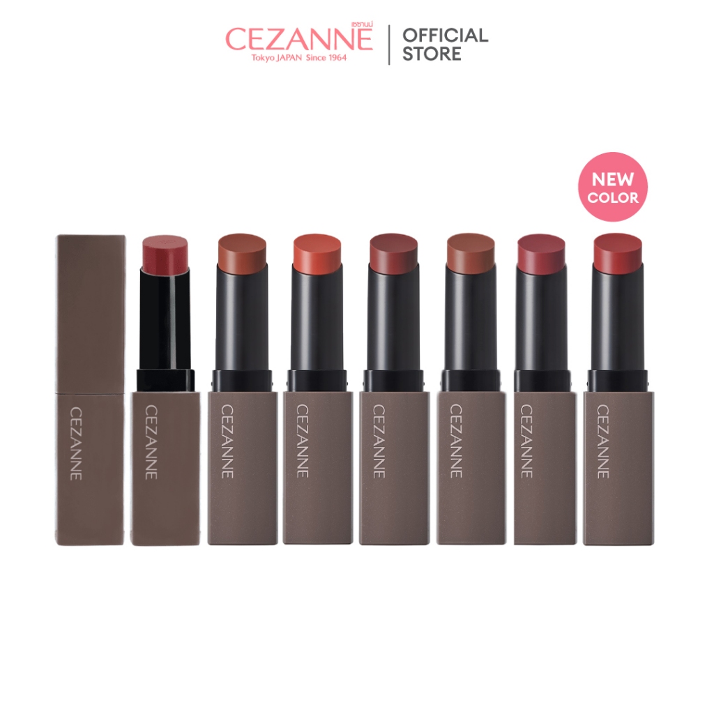 CEZANNE Lip Color Shield ลิปเนื้อฟิล์ม สีชัด ติดทนนาน | Shopee Thailand