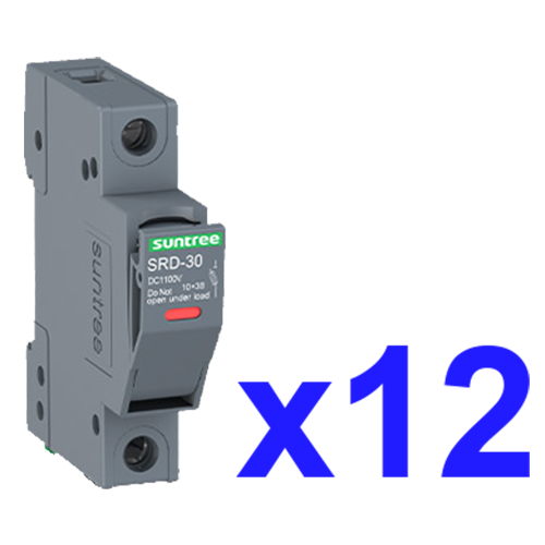 SRD-30 ฐานฟิวส์ ฐานฟิวส์กระเบื้อง DC 1P 10*38mm. โซล่าเซลล์ Solar Cell ...