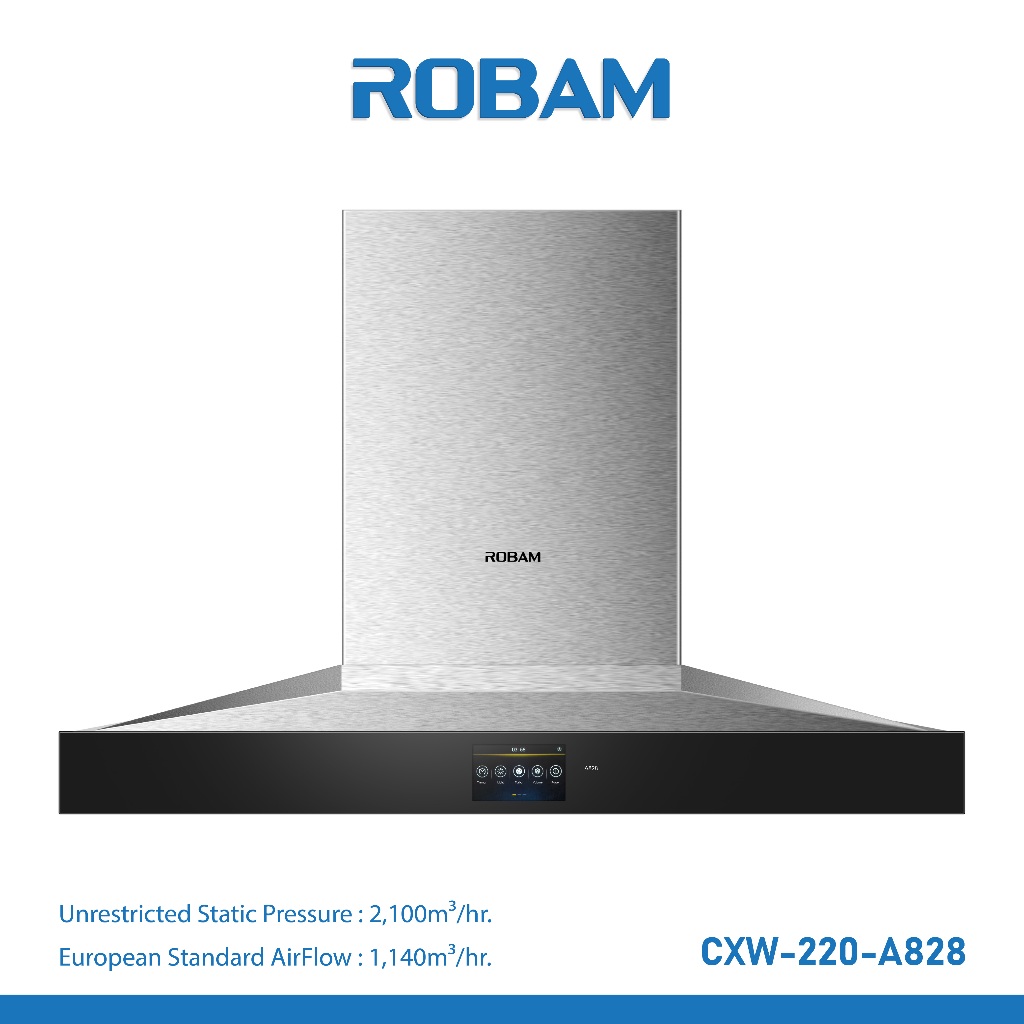 เครื่องดูดควัน ROBAM รุ่น A828 Deep Cavern Series ,Smart recipe display ...