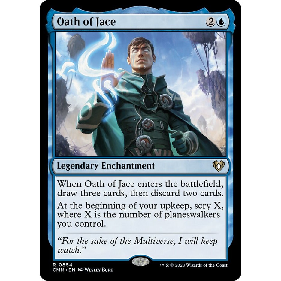 Oath of Jace CMM Commander Masters การ์ด Magic the Gathering [MTG] ของ ...
