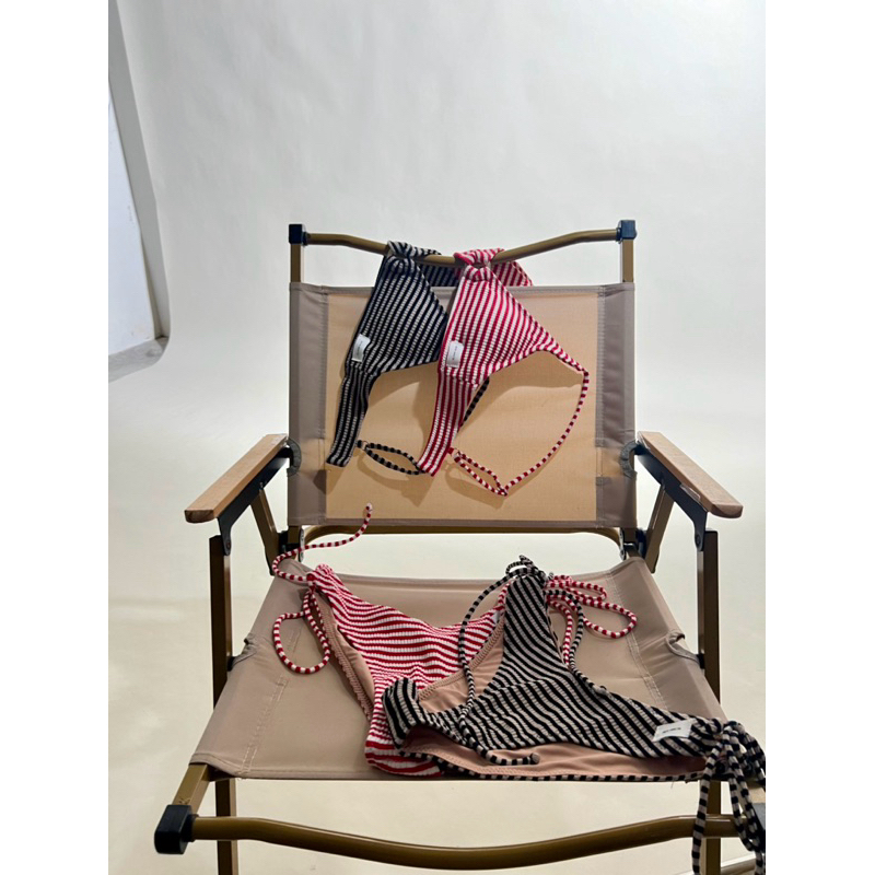 Strip bra + V cut bottom | Shopee Thailand