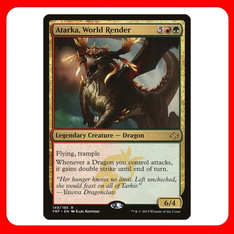 [MTG] Atarka, World Render [FRF] [MULTI] [RARE] [NORMAL] [ENG] (การ์ดเม ...