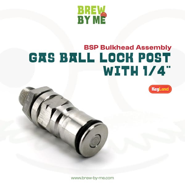 Ball Lock Post with 1/4 Inch BSP Bulkhead Assembly - Gas line | Shopee ...