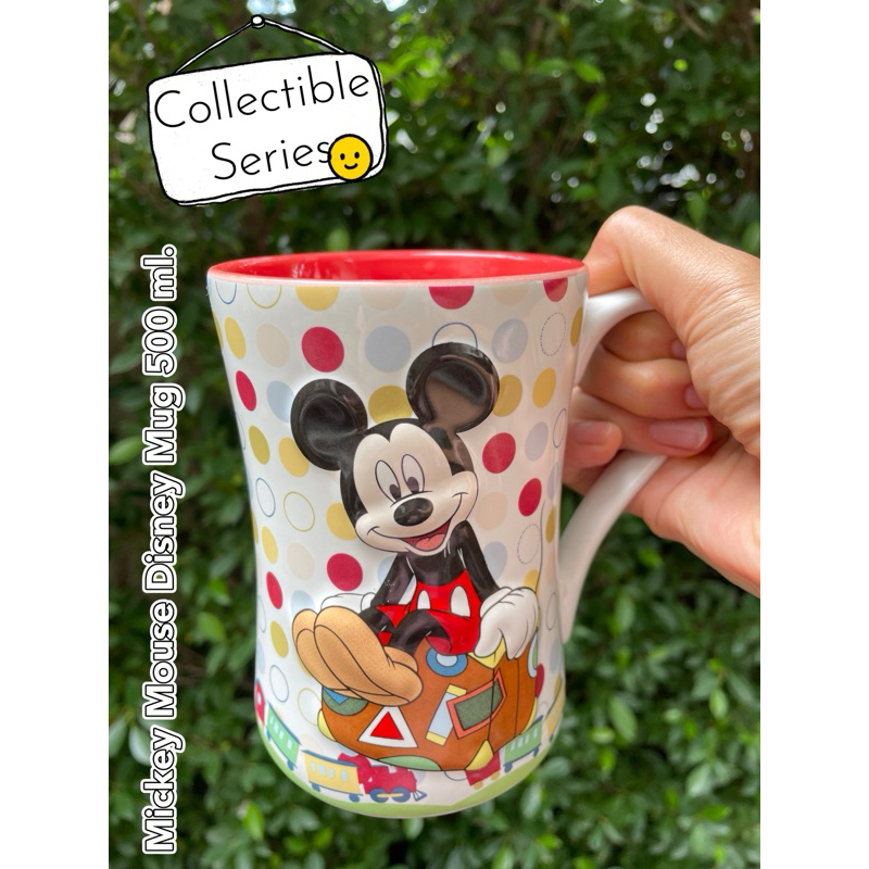 Pladao Collectible Mickey & Minnie Travel Ceramic Mug แก้วกาแฟ มัค เซรามิค มิกกี้เม้า ลายนูน ...
