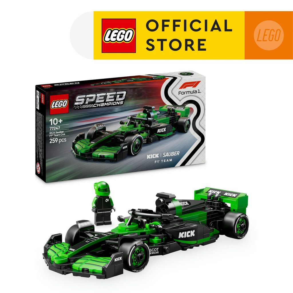 LEGO Speed Champions 77247 KICK Sauber F1 Team C44 Race Car (259 Pieces ...
