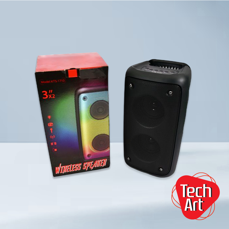 ลำโพงบลูทูธ KBroad รุ่น KTS-1710 เสียงเบสแน่น ปรับไฟ LED ได้ รองรับไมค์สาย | Shopee Thailand