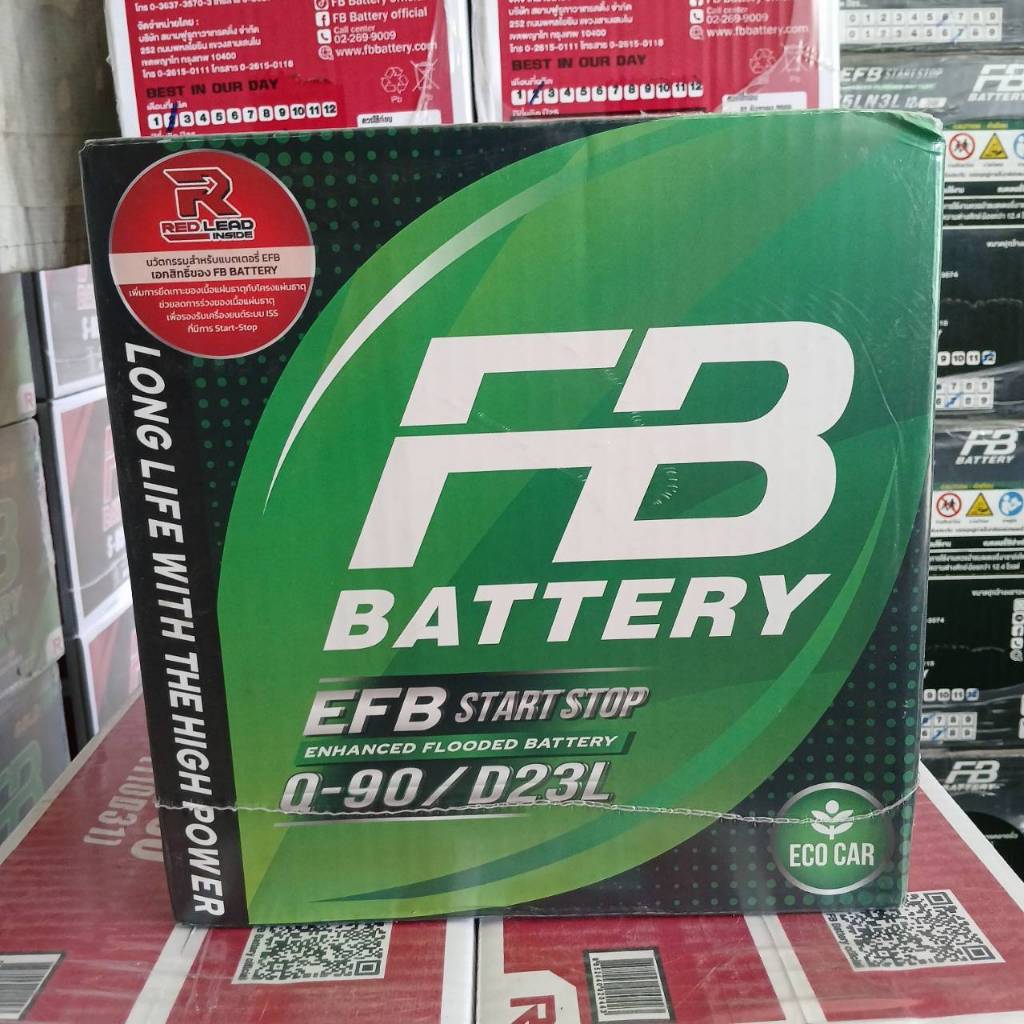 แบตเตอรี่ FB Battery Q-90 แบตกึ่งแห้งพร้อมใช้งาน | Shopee Thailand