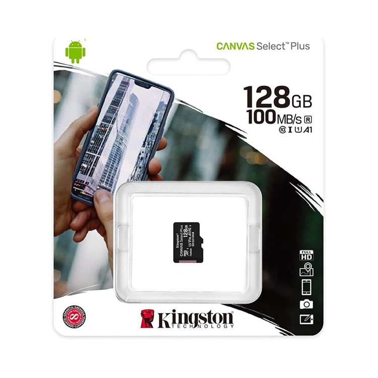 Kingston 128GB รุ่น Canvas Select Plus Class 10 แบบ MicroSDHC Card + SD Adapter | Shopee Thailand