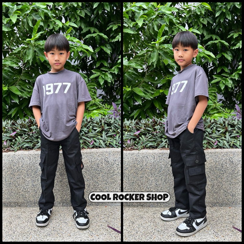 Cool Rocker Kids : กางเกงคาโก้เด็ก รุ่นกระเป๋าข้าง V.2 ใส่ได้ทั้ง ชาย ...