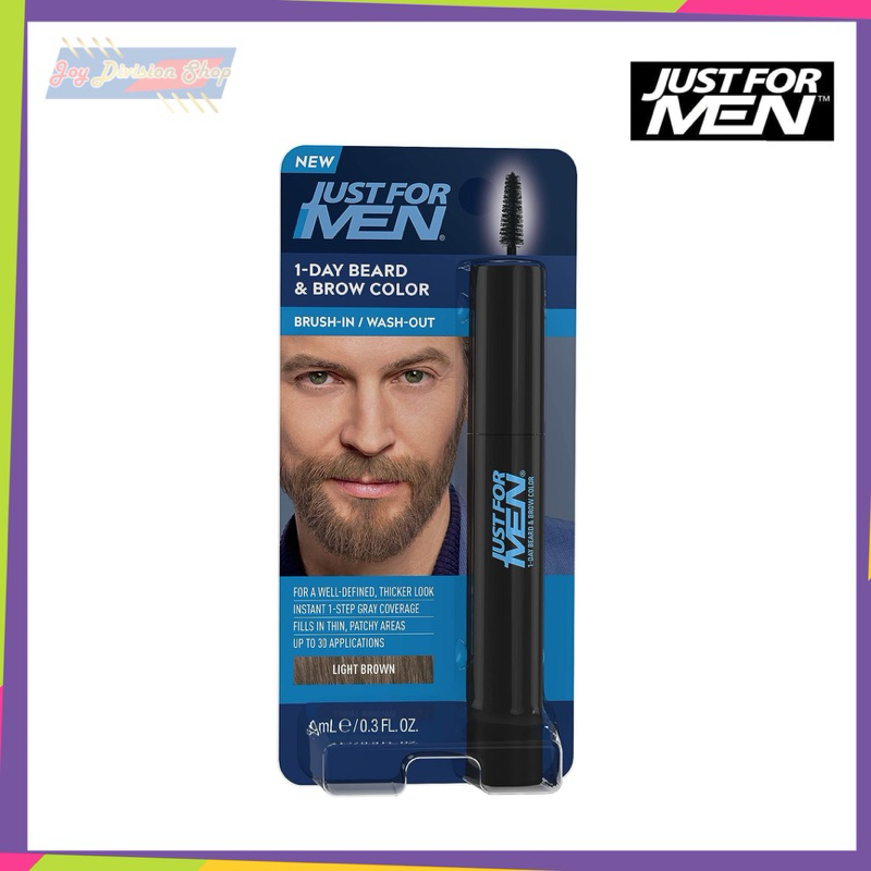 Just for Men 1-Day Beard & Brow Color, Temporary Color for Beard and ...