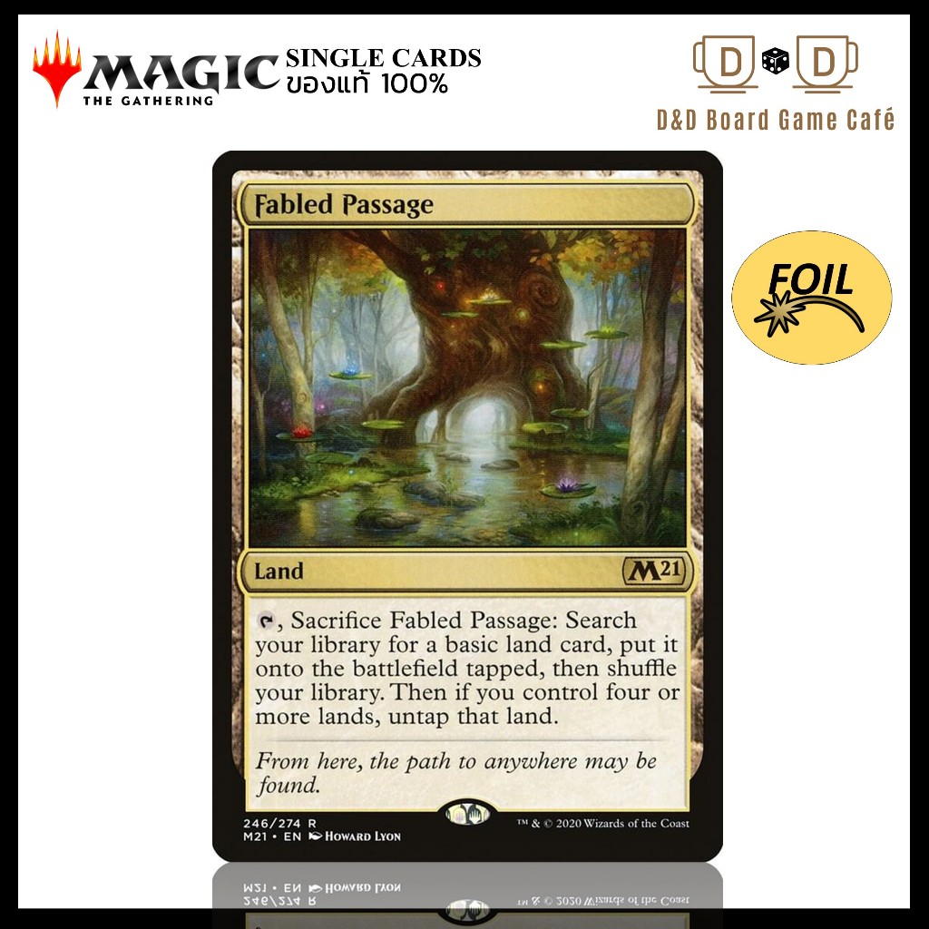 [MTG] Fabled Passage (FOIL) การ์ด MTG ของแท้ Magic The Gathering Single พร้อมส่ง [M21] | Shopee ...
