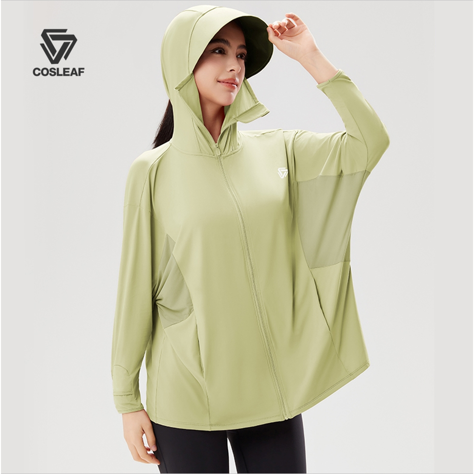 Cosleaf Anti-UV Pro เสื้อกันน้ำกันยูวี UPF50+ ทรงหลวมแขนยาวใส่ได้ทั้ง ...