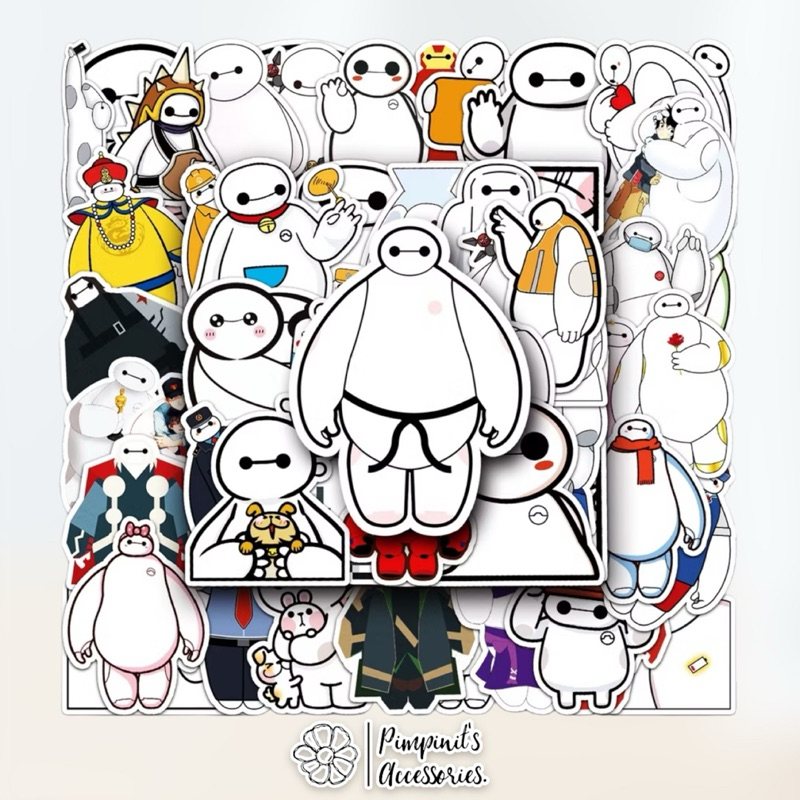 ร้านในไทยพร้อมส่ง : สติ๊กเกอร์กันน้ำลายเบย์แมกซ์ บิ๊ก ฮีโร่ ดิสนีย์ ...