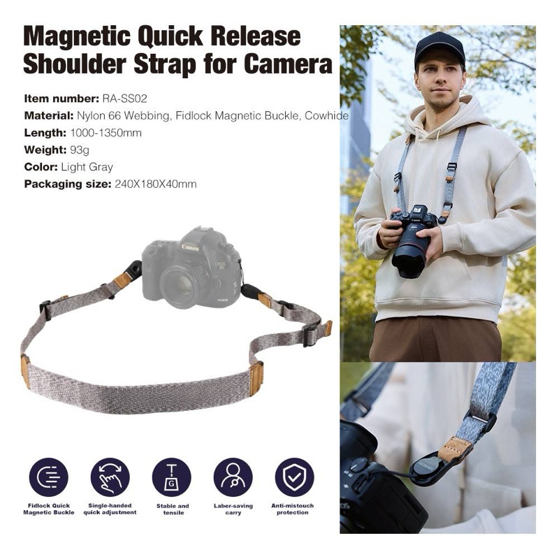 Retro Art Strap รุ่น RA-SS02 - FIDLOCK - For Camera สายคล้องคอ สายคล้องกล้อง / Digilife Thailand ...