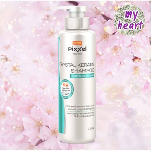 LOLANE Crystal Keratin Shampoo For Extra Damaged Hair 330/950 ml โลแลน ...