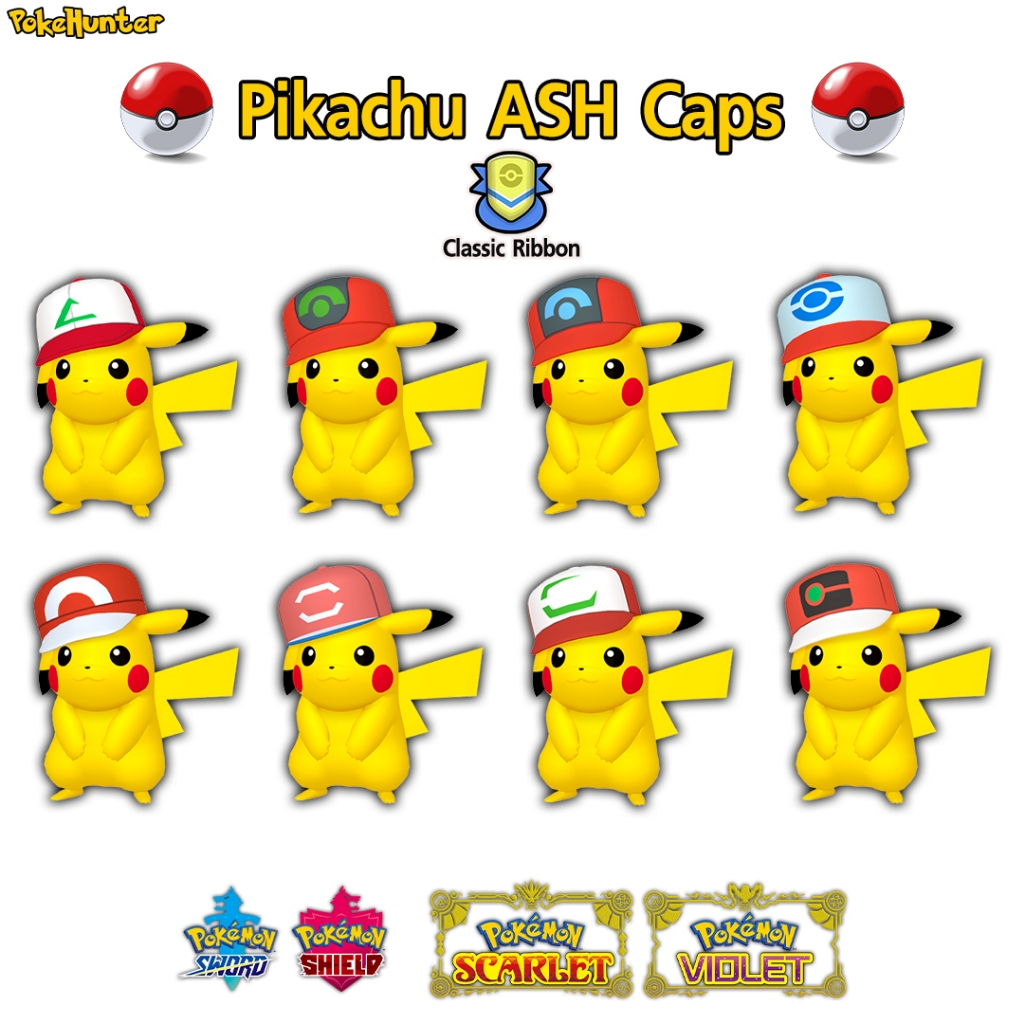 Pokemon Pikachu Ash's Caps | Shopee Thailand