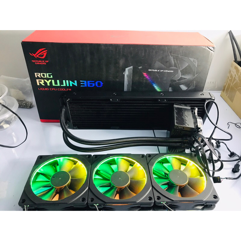 ชุดน้ำปิด ROG Ryujin 360 all-in-one liquid CPU cooler OLED, Aura Sync ...