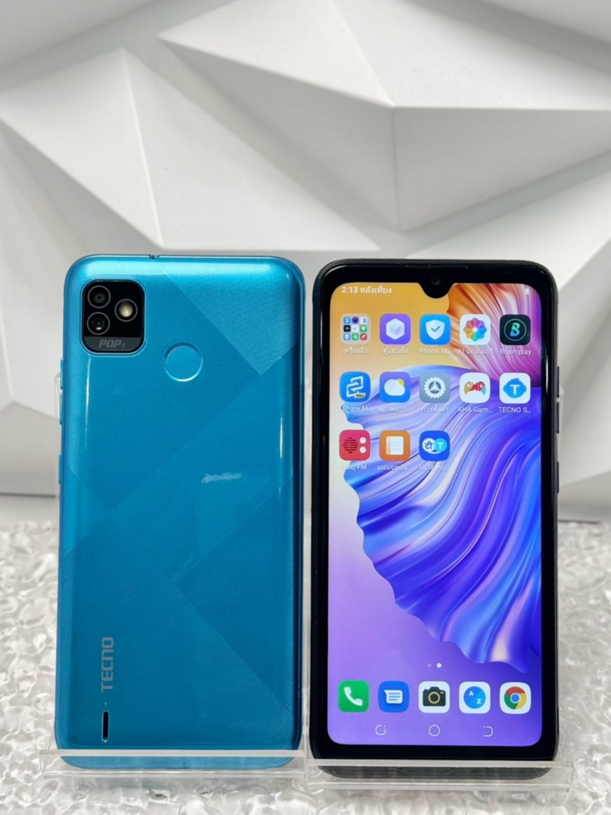 Tecno pop5 โทรศัพท์มือสองพร้อมใช้งานสภาพสวย ราคาเบาๆ (ฟรีชุดชาร์จ ...
