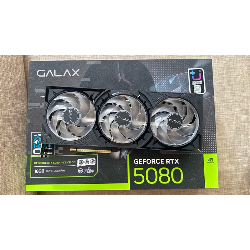 การ์ดจอมือสอง GALAX GEFORCE RTX 5080 1-CLICK OC 16GB GDDR7 | Shopee ...