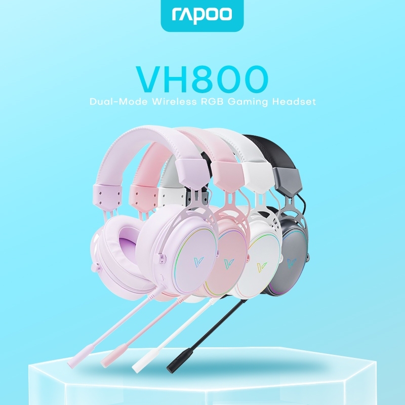 Rapoo VH800 หูฟังเกมมิ่งไร้สาย RGB แบบคู่ | Shopee Thailand