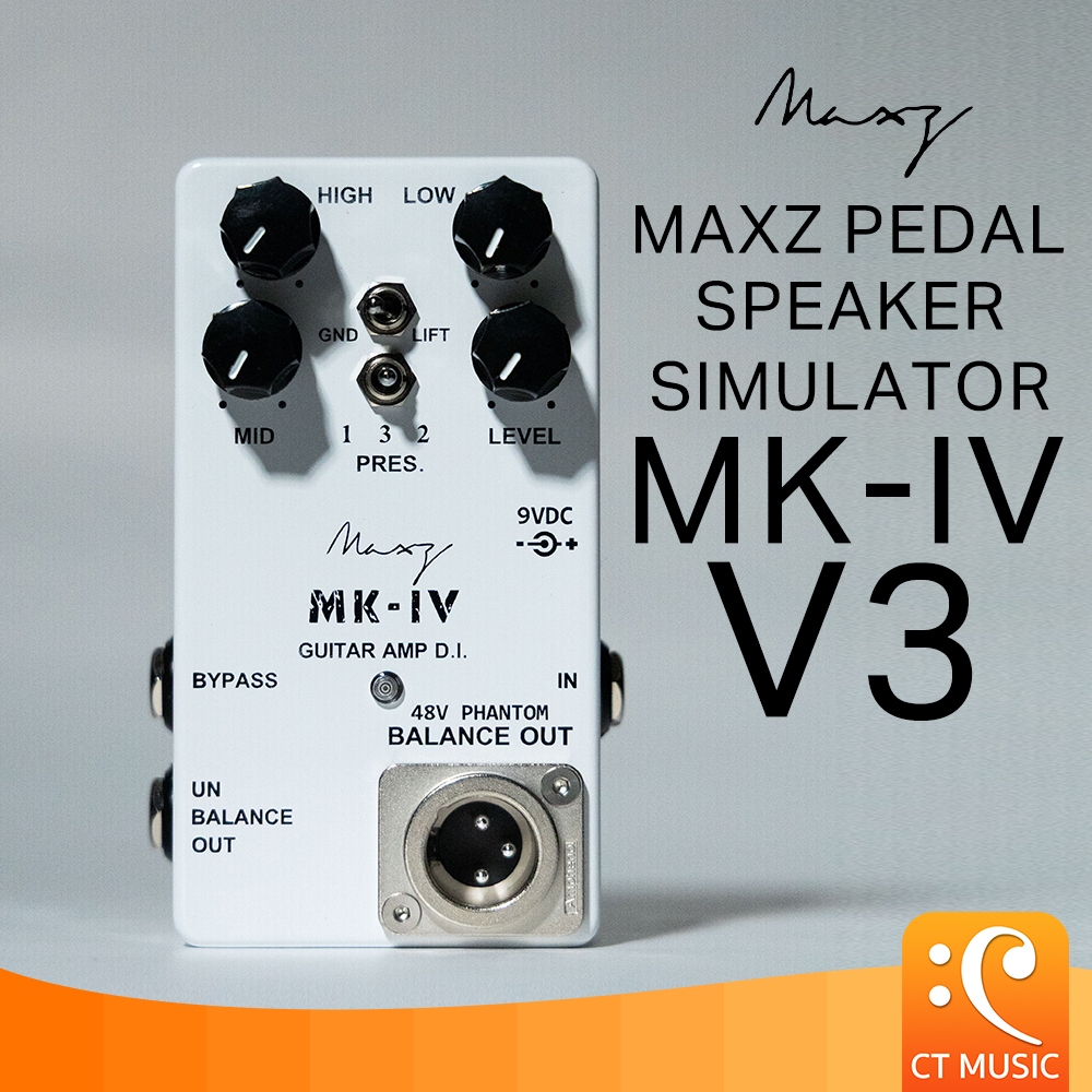 Maxz Pedal Speaker Simulator MK-IV V3 Amp D.I. DI แอมป์ซิม MaxzPedal ...