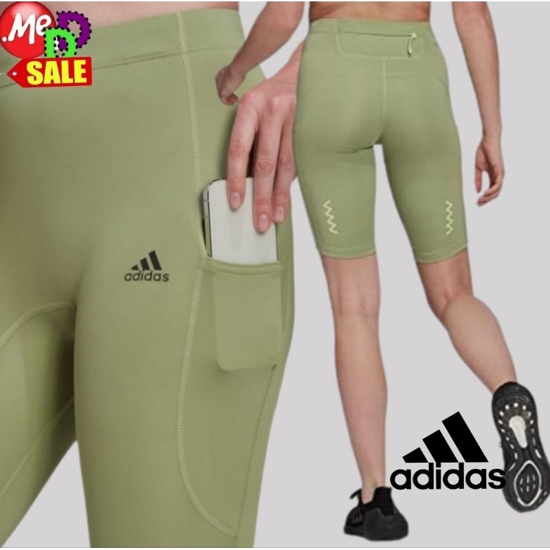 ADIDAS - ใหม่ กางเกงรัดรูปใส่วิ่งออกกำลังกาย/ปั่นจักรยาน เอวสูง ADIDAS ...
