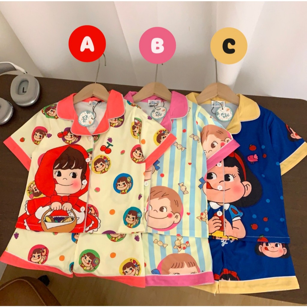 PANG KIDS ชุดนอนเด็ก PEKO น่ารักทุกลาย 0605 | Shopee Thailand