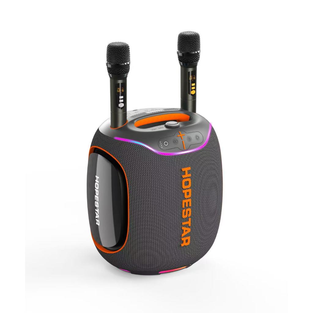 Hopestar Party600 ลำโพงบลูทูธ 300วัตต์ พร้อมไมค์ลอย2อัน ปรับเสียงไมค์ ...