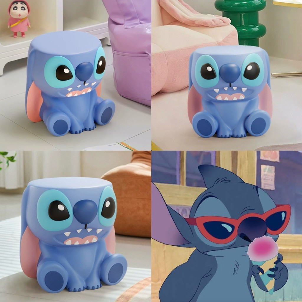 PreOrder🍇เก้าอี้โต๊ะข้างเตียงสติช ลิโล่แอนด์สติช Lilo&Stitch sidetable mini stool chair นั่ง ...