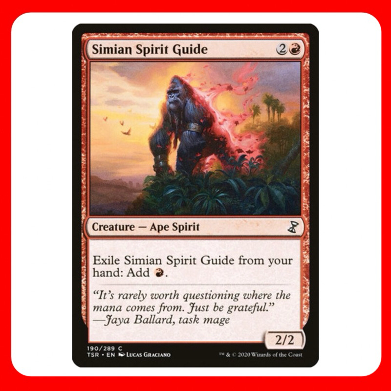[MTG] Simian Spirit Guide [TSR] [RED] [COMMON] [NORMAL] [ENG] (การ์ดเม ...