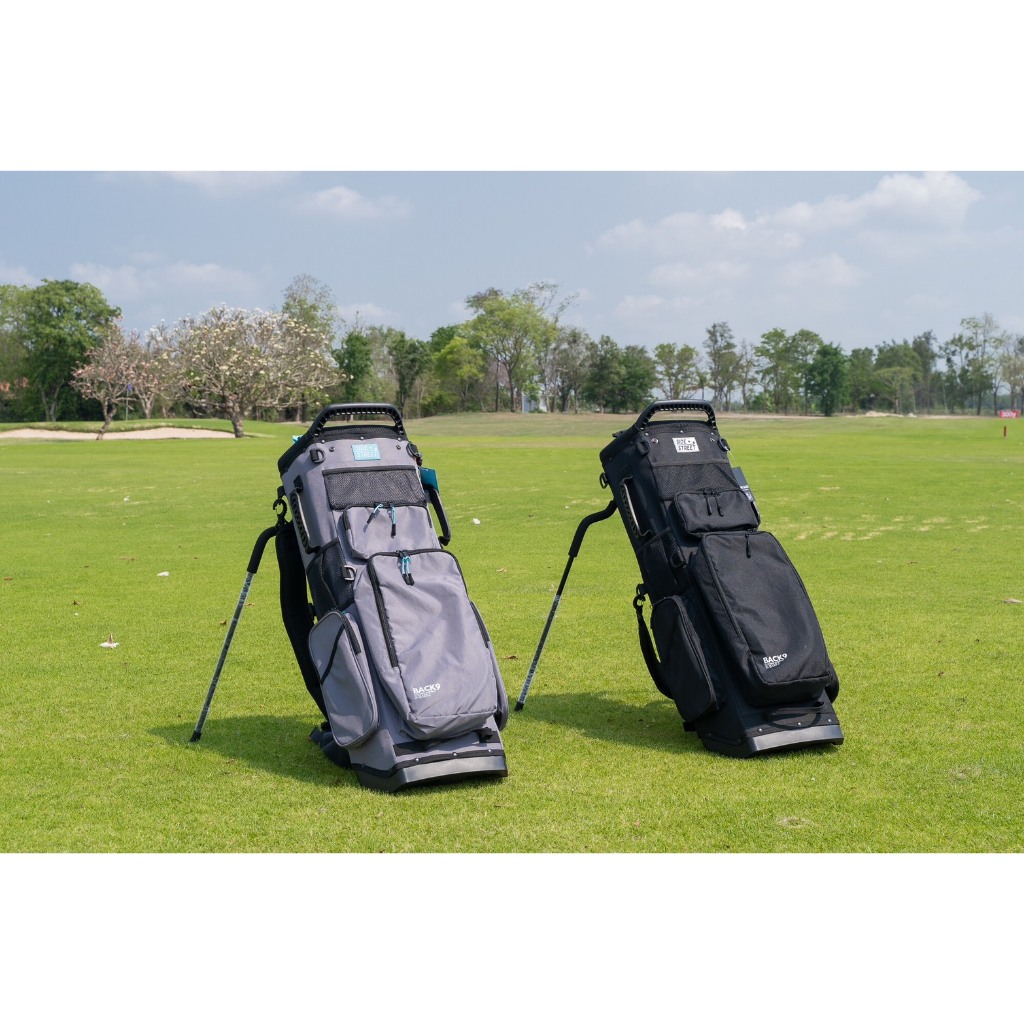 THE BACK9 Golf Bag Backpack ถุงกอล์ฟน้ำหนักเบามีขาตั้ง | Shopee Thailand