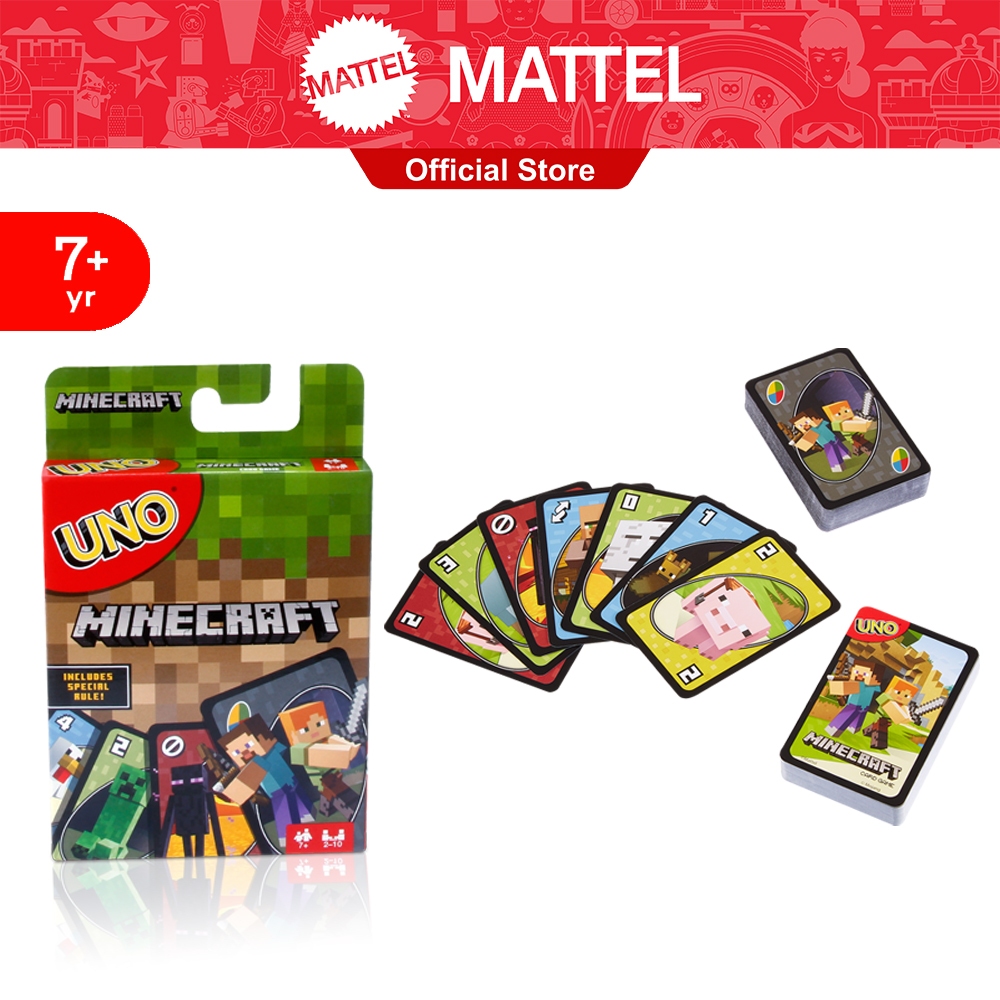 UNO Minecraft Card Game เกมการ์ด มายคราฟต์ FPD61 CH | Shopee Thailand